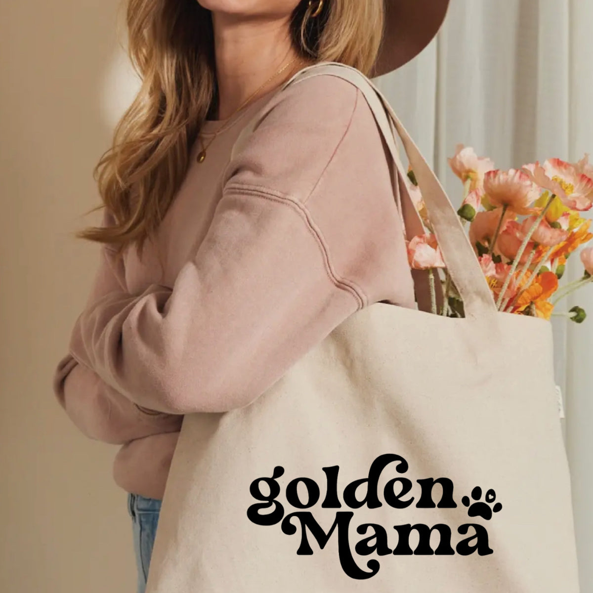 Golden Mama Tote – Ruff N’ Fluff Co.